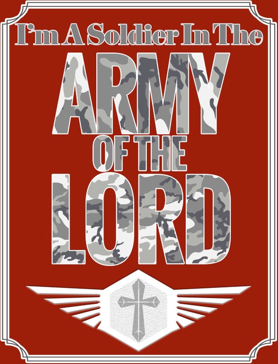 I'm A Soldier in the Army of the Lord - Etsy
