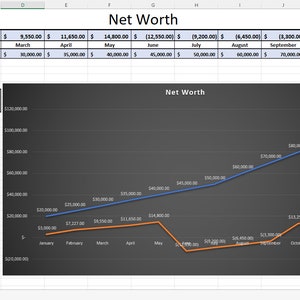 Net Worth Spreadsheet - Etsy