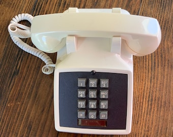 Vintage Yellow Push Button Phone Office Telephone Western Electric - Etsy