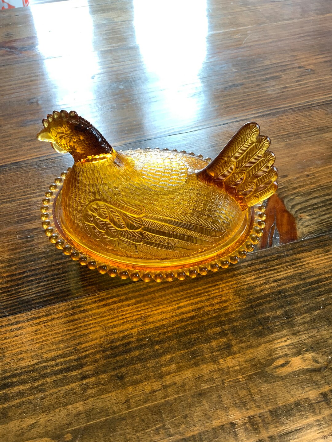 Vintage Indiana Glass Hen on Nest Candy Dish - Etsy