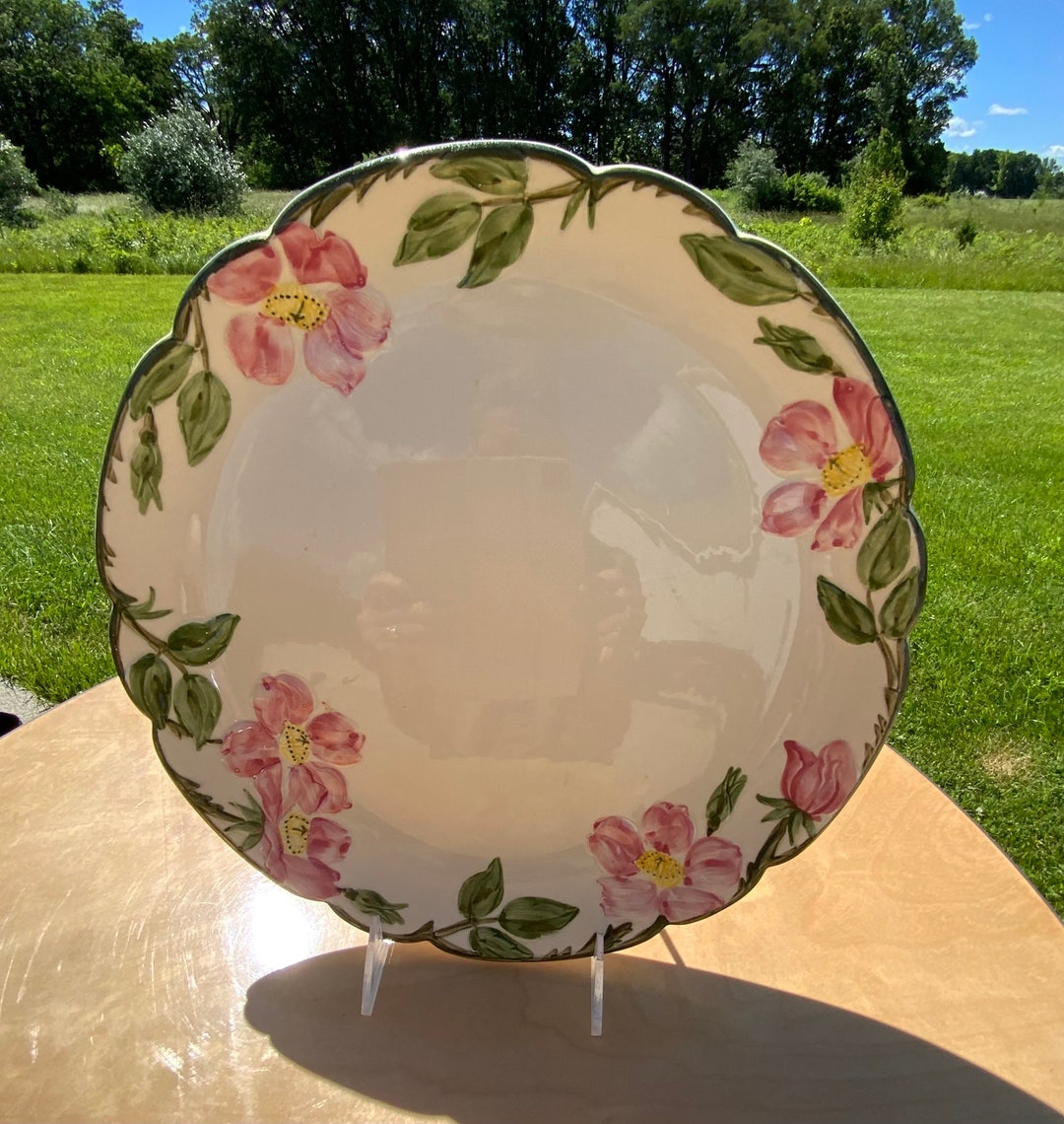 Franciscan Desert Rose 12” Vintage Cake/serving Platter Rare Find Good ...