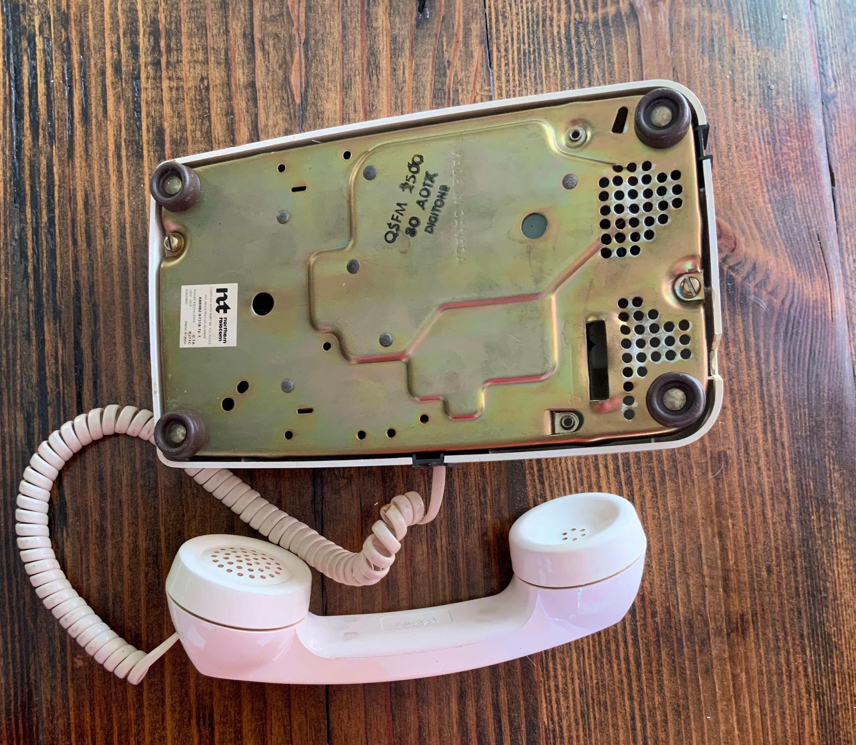 Vintage White Push Button Desk Telephone - Etsy