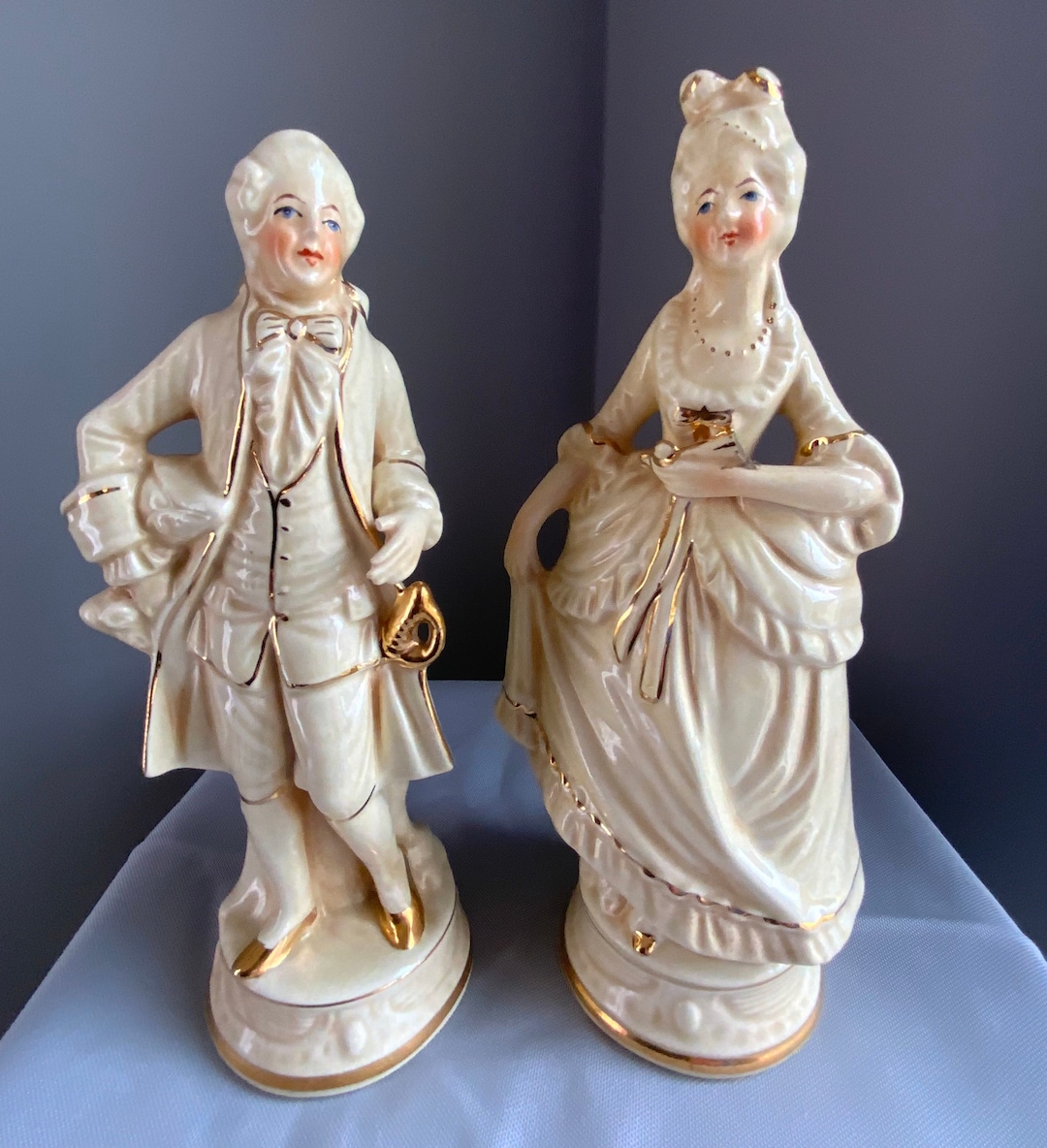 Vintage Victorian Coventry Porcelain Courting Couple Set, USA, 1950s - Etsy
