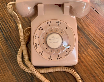 Vintage Beige Stromberg Touch Tone Desk Phone - Etsy