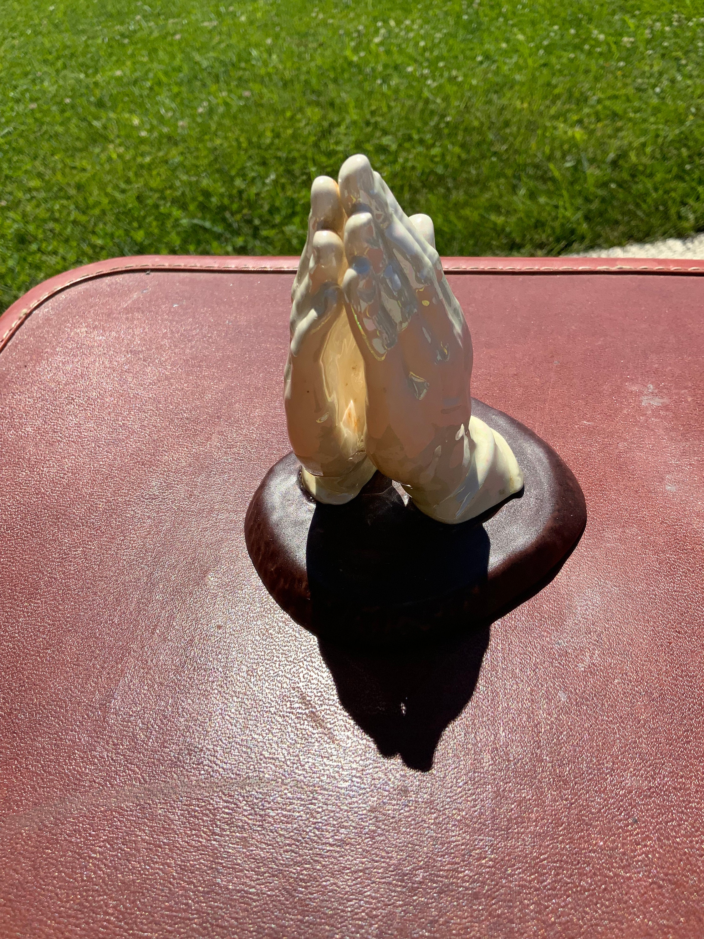 Vintage Praying Hands Ceramic Statuette 4x4 Hand Glazed - Etsy
