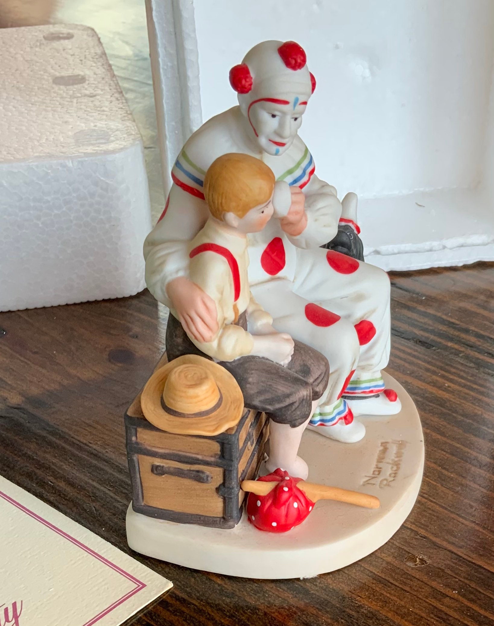 Norman Rockwell “the Runaway” 3 1/2” X 4” Statuette With Certificate ...