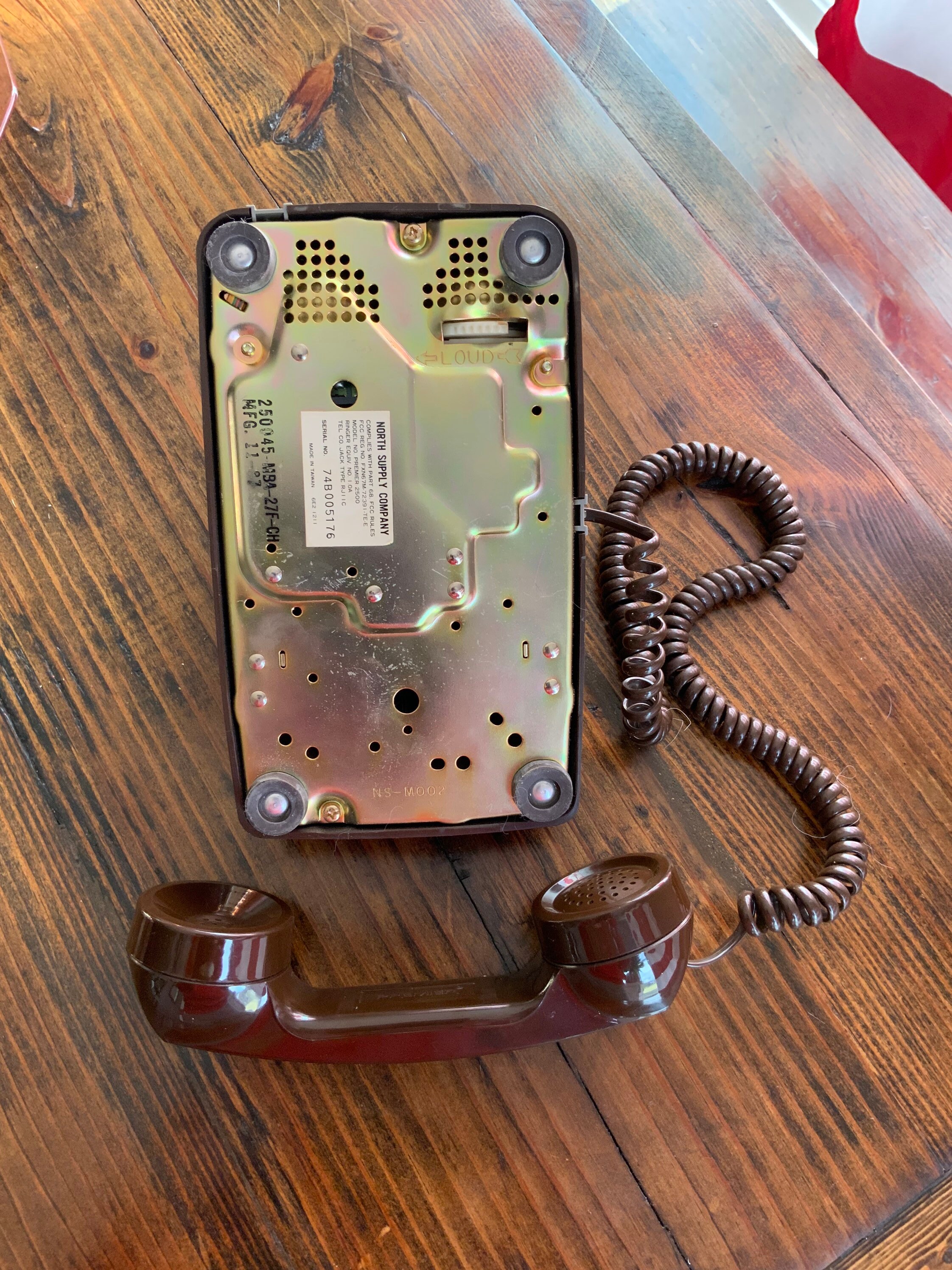 Vintage Brown Push Button Office Desk Telephone - Etsy