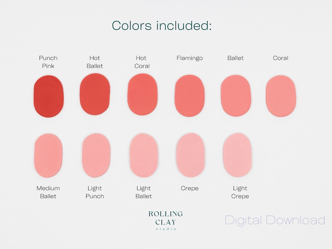 Polymer Clay Color Recipe Color Theory Create Your Own - Etsy
