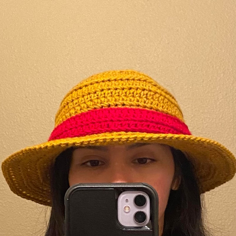 Straw Hat Luffy Crochet Hat - Etsy