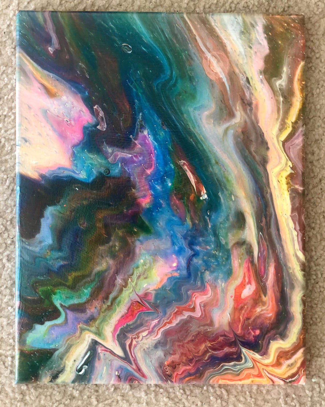 CUSTOMIZABLE Acrylic Pour Painting - Etsy