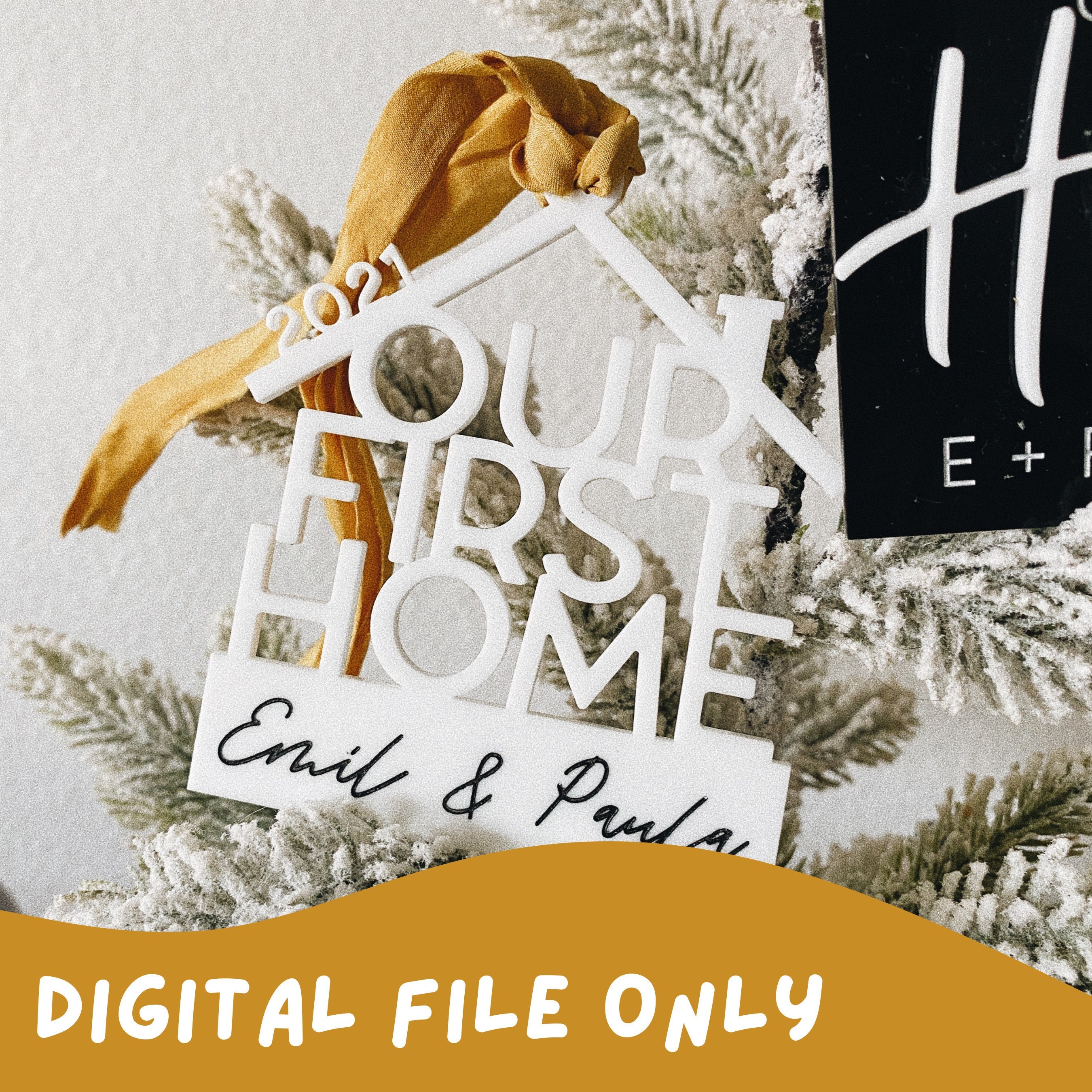 First Home Ornament Digital SVG File - Etsy
