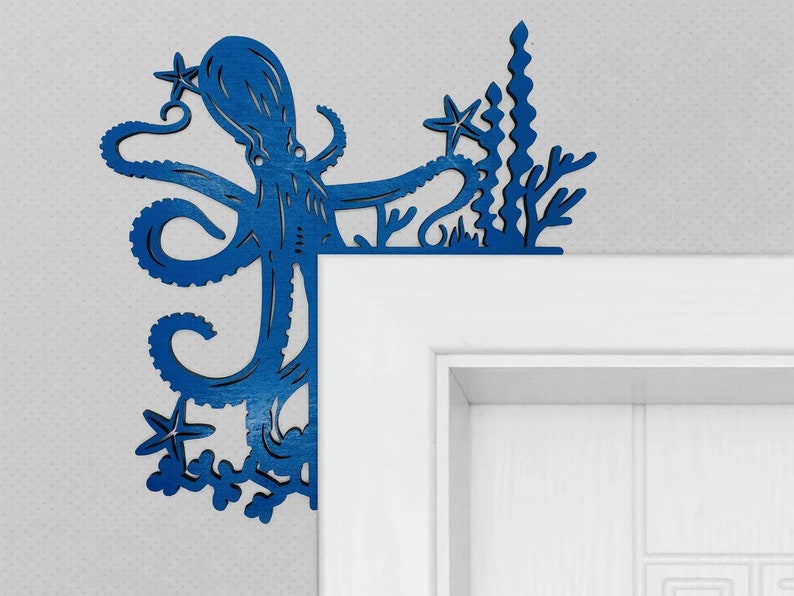 Door Toppers Ocean Life Series, Undersea Wall Art, Beach Themed Home ...