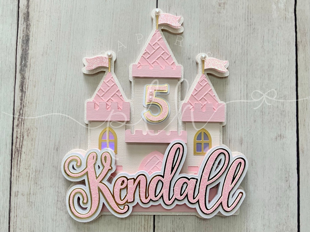 Princess Cake Topper | Princess Castle Cake Topper | Castle Cake Topper ...