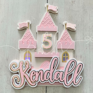 Princess Cake Topper Princess Castle Cake Topper Castle Cake Topper ...