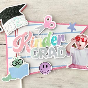 Kinder Grad | Kindergarten Graduation Cake Topper | Graduation Flag ...