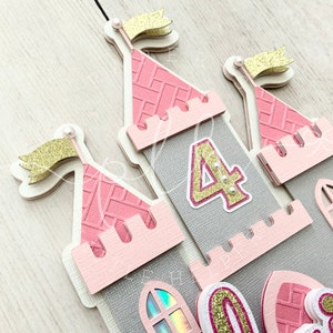 PRINCESS CAKE TOPPER Princess Castle Cake Topper Castle - Etsy