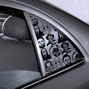 Horror Characters Car Decal Car Accessories Halloween Decor Car Sticker ...