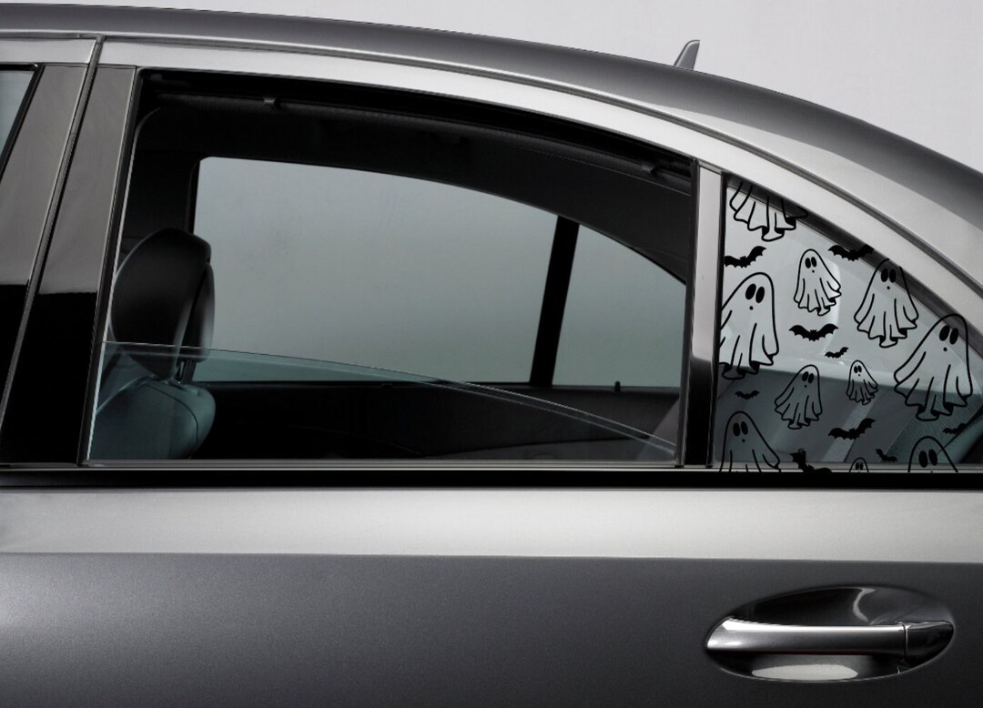 Spooky Ghosts & Bats Car Decal - Car Accessories - Halloween Decor ...