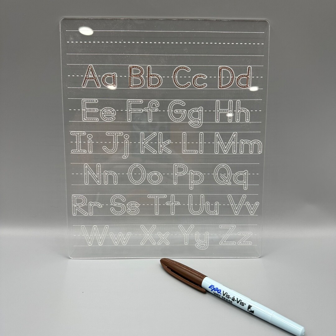 Alphabet Tracing Board - Etsy