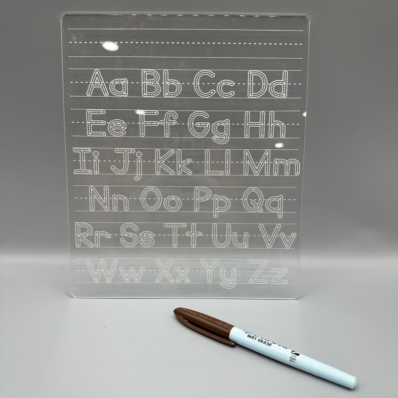 Alphabet Tracing Board - Etsy