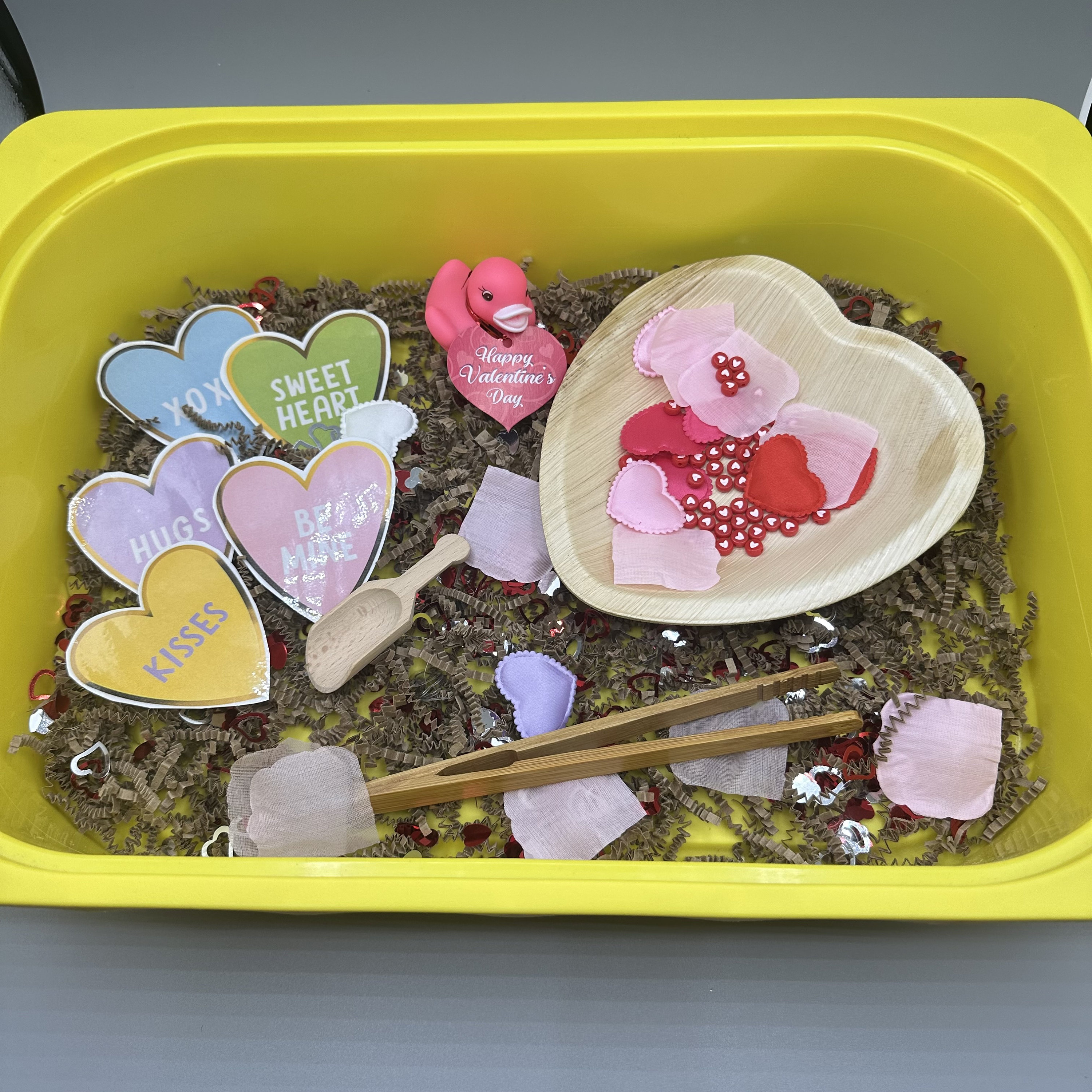 Valentine's Day Themed Sensory Bin - Etsy
