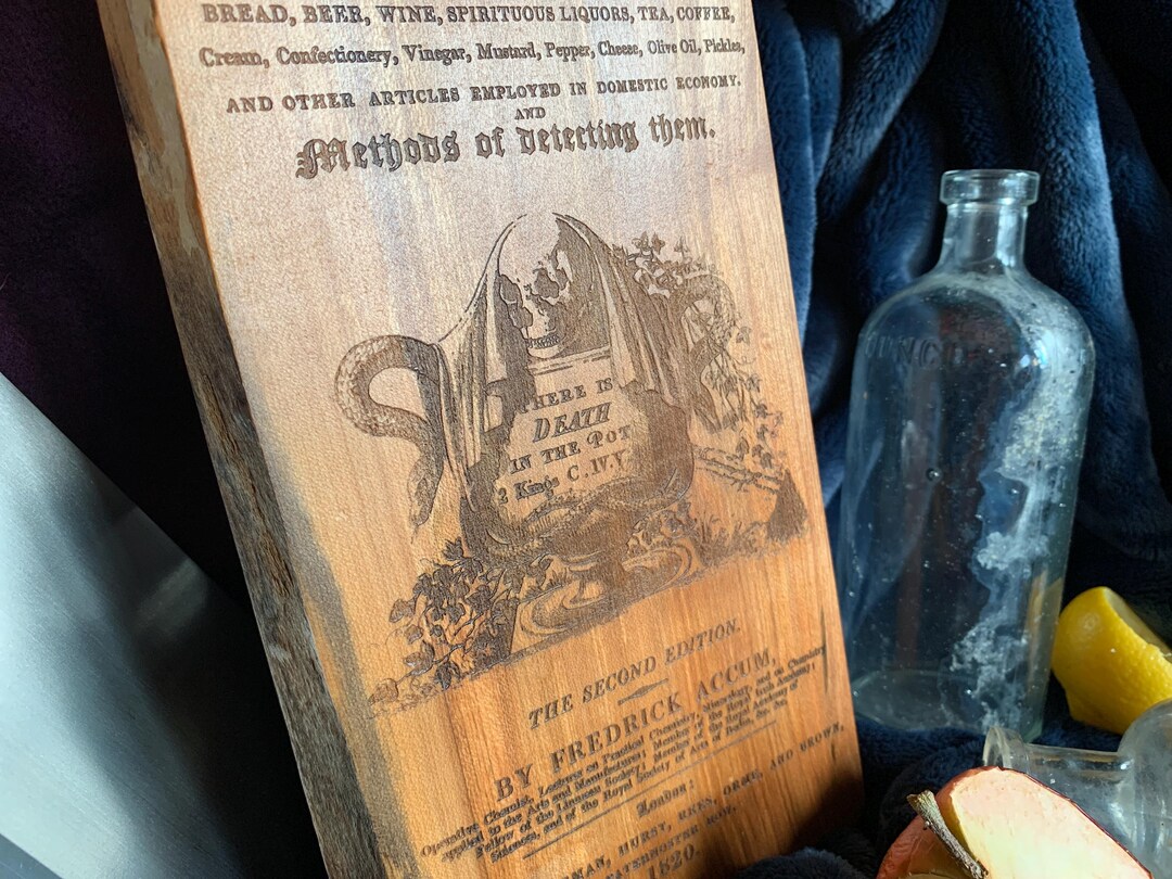 Engraved Charcuterie Board Kitchen Decor House Warming Wooden Wall Art ...