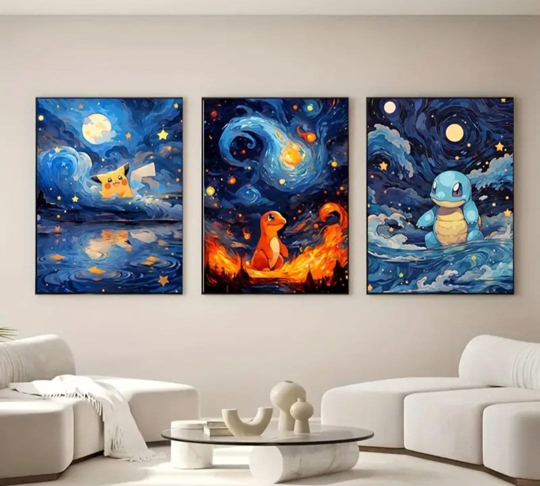Pokemon Wall Poster Prints High Quality Prints Pokemon Bedroom Pokemon ...