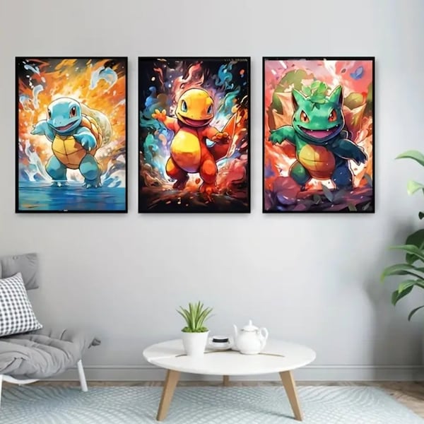 Pokémons Wall Art - Etsy UK