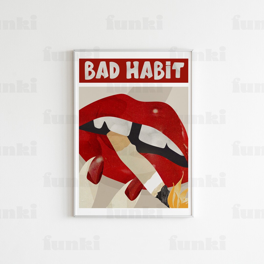 Bad Habits Art Print - Etsy