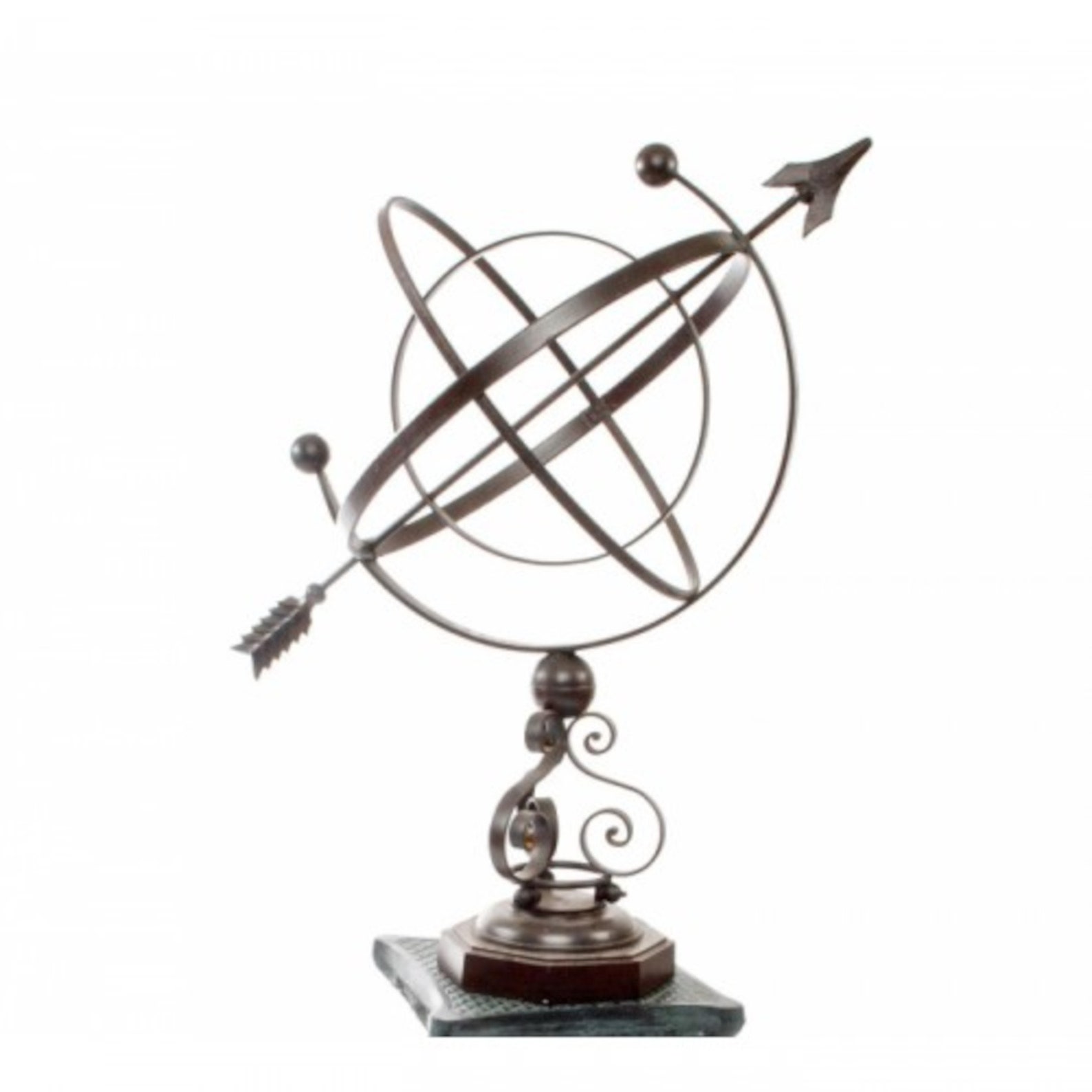 Wrought Iron Scroll Design Armillary 77cm Rustic Wrought Etsy