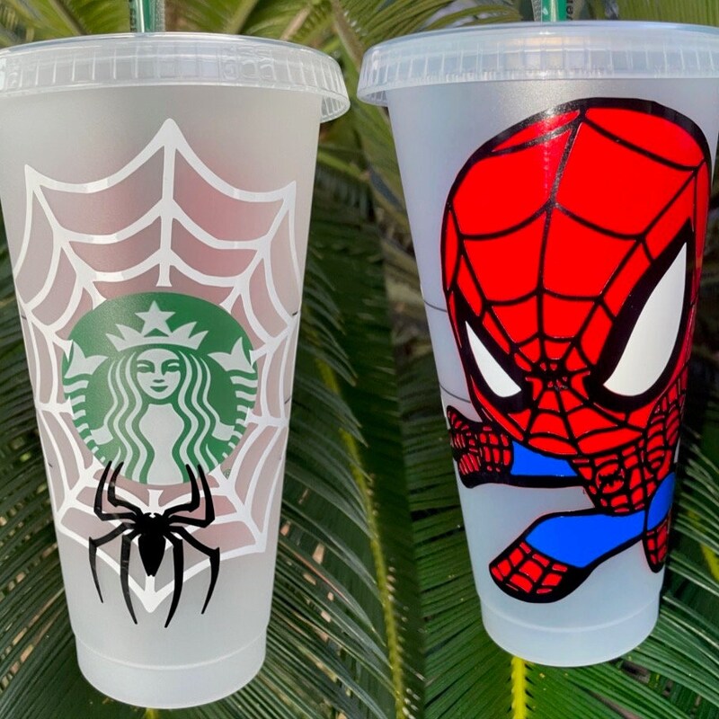 Spiderman Cups - Etsy