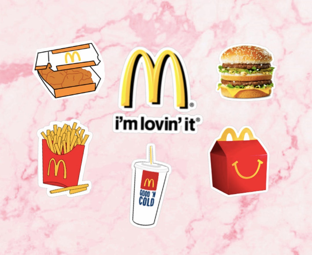 Mcdonalds Sticker, Journal Stickers, Cute Planner Stickers, Food ...
