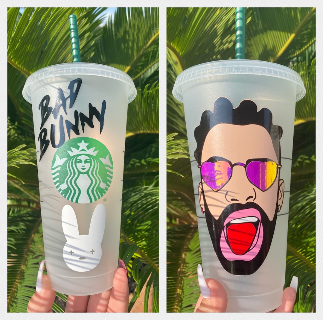 Bad Bunny Starbucks Cold Cup, Bad Bunny Custom Cup, Benito Cup - Etsy