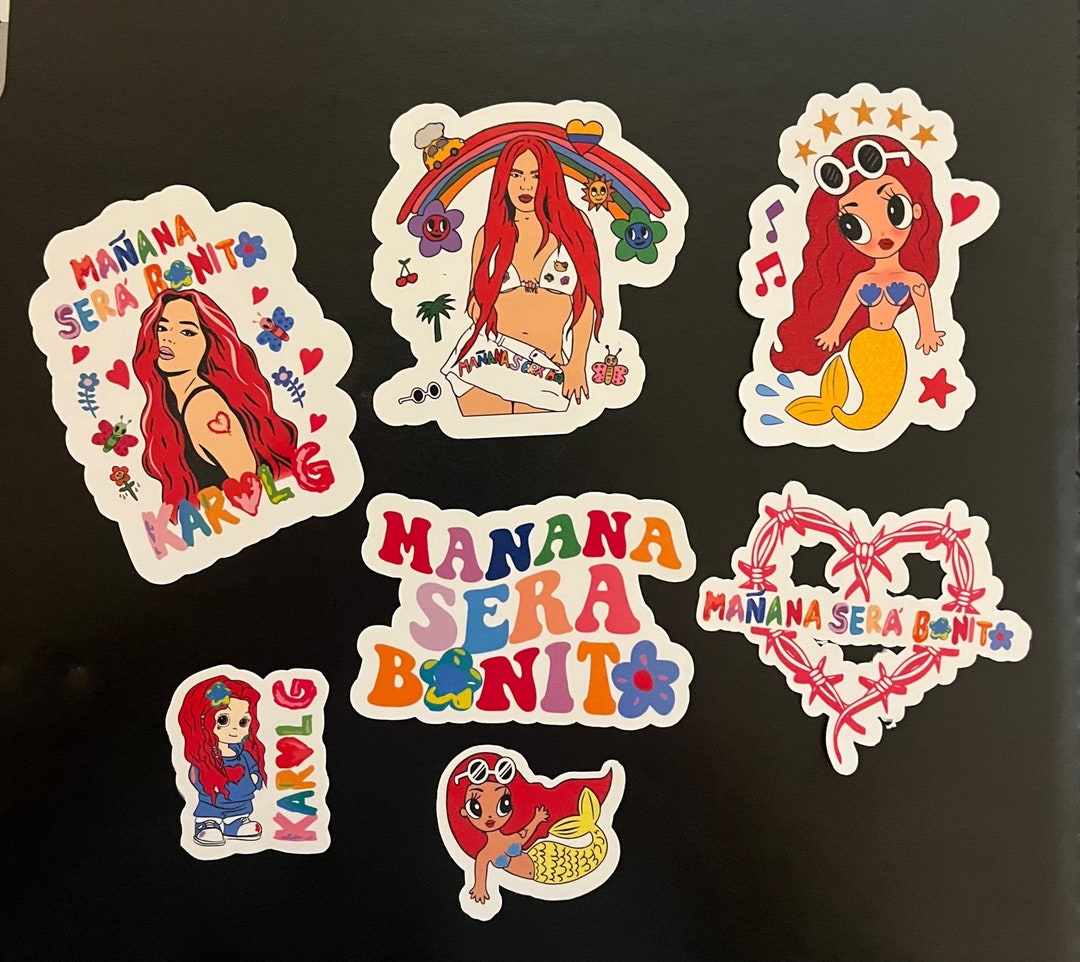 Karol G Stickers 7 Pack | Manana Sera Bonito Sticker Pack | Karol G ...