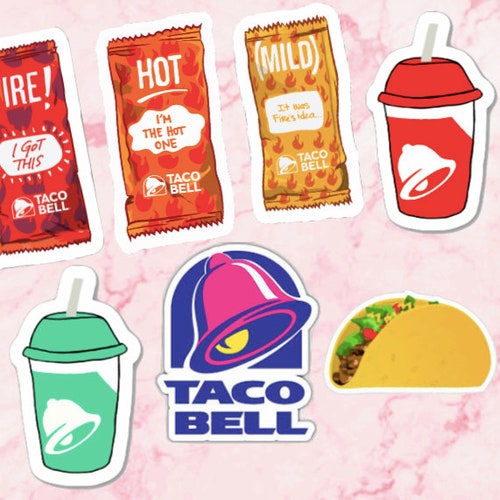 Taco Bell Sticker Pack Taco Bell Stickers Taco Bell Planner - Etsy