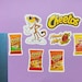 Hot Cheetos Sticker, Flaming Hot Cheetos Stickers, Food Stickers, Chips ...