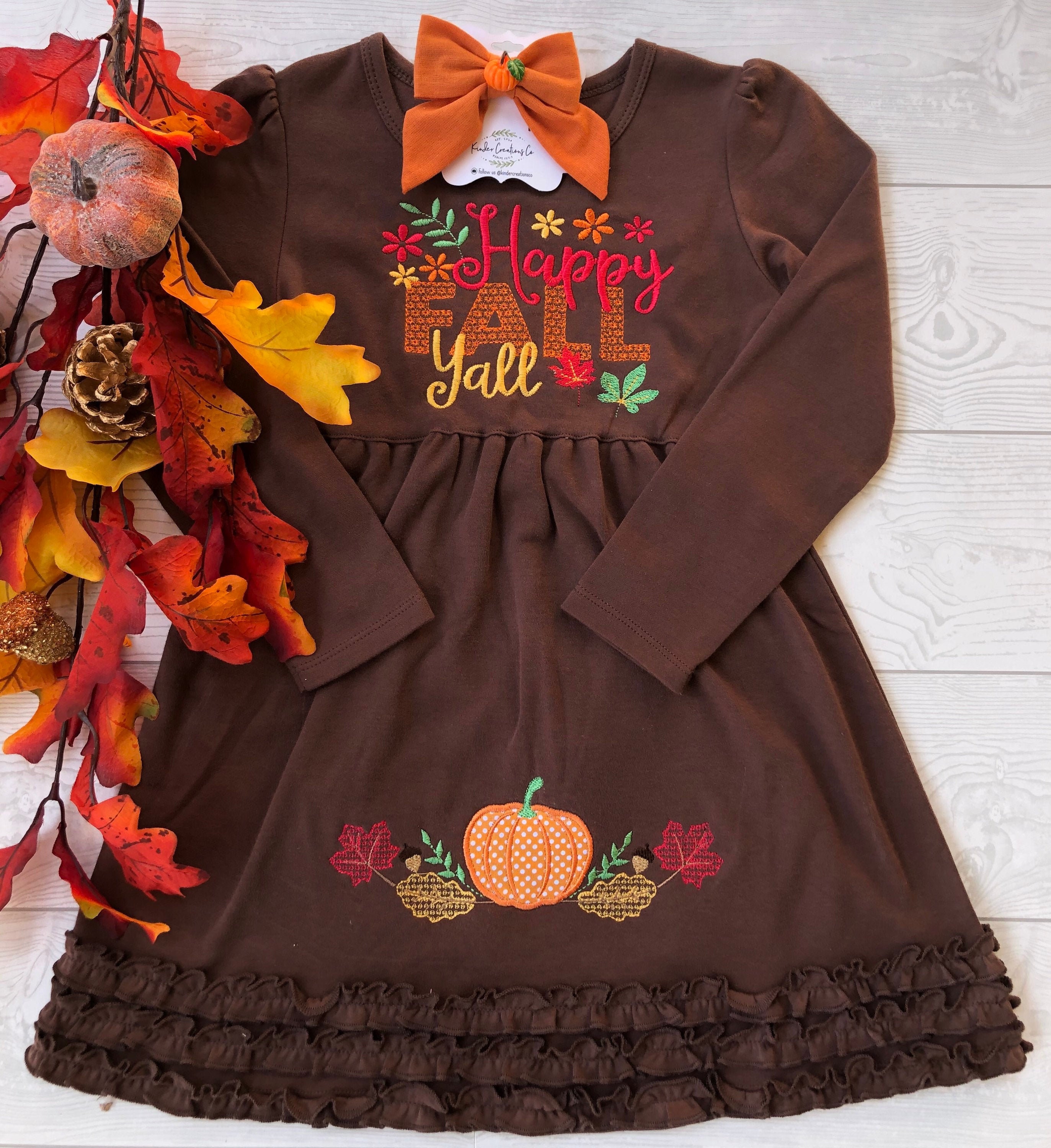 Fall Dress For Toddler Girls Fall Dress Thanksgiving Dress | Etsy