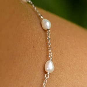 Multiple Drop Pearls Choker Necklace, Good Luck Charm, Wedding Pearl ...