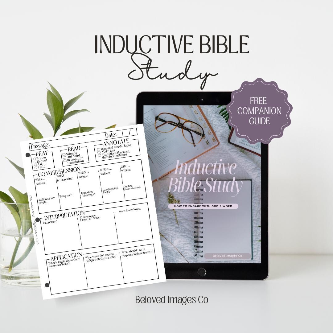 Inductive Bible Study Template |three Sizes: A5, B5, Letter | - Etsy