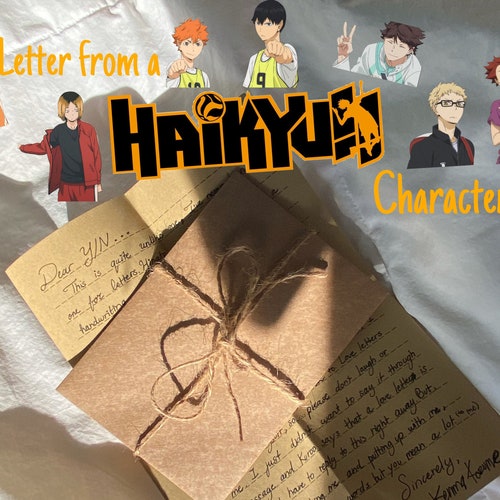 Letter From a Haikyuu Character - Etsy