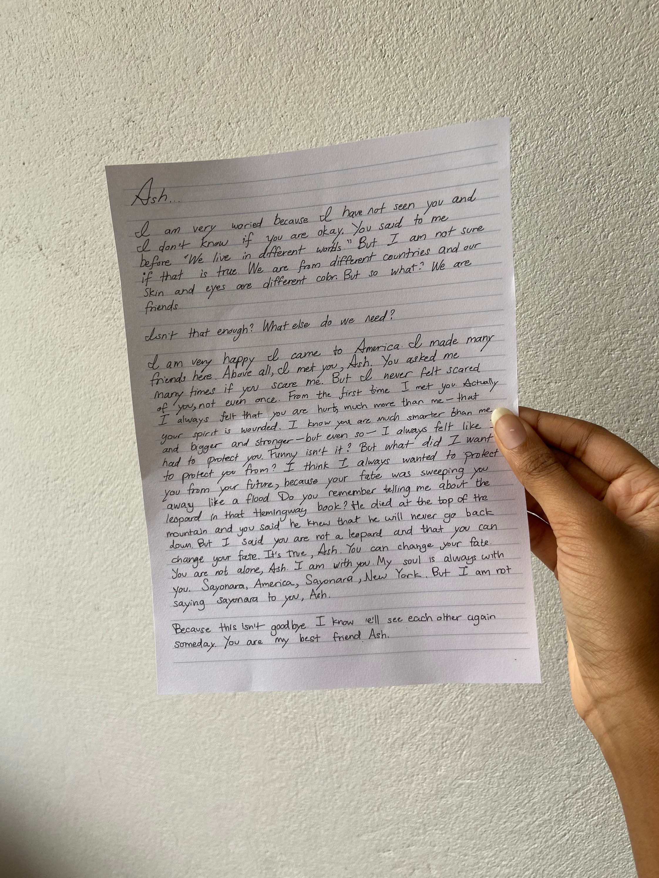 Dear Ash Letter | Etsy