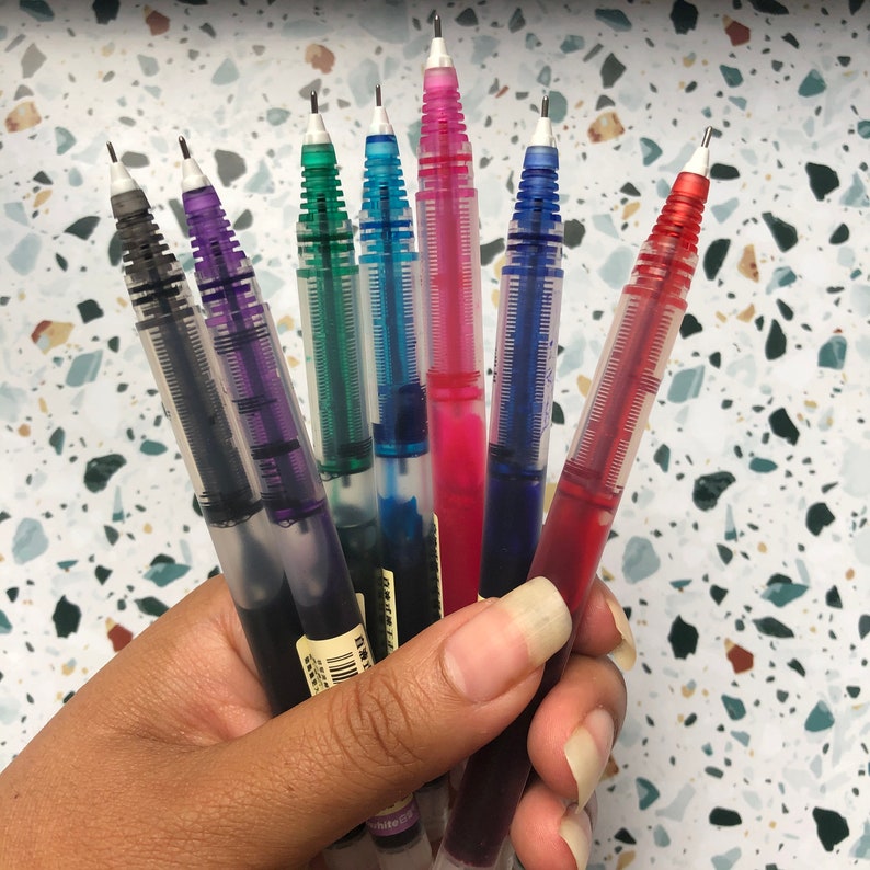 0.5mm Needle Tip Liquid Gel Pen Gel Pens .5mm Gel Pens 7 - Etsy