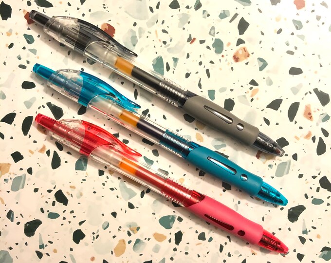 0.5mm Roller Gel Pen, Gel Pens, .5mm Gel Pens, 3 Different Colors ...