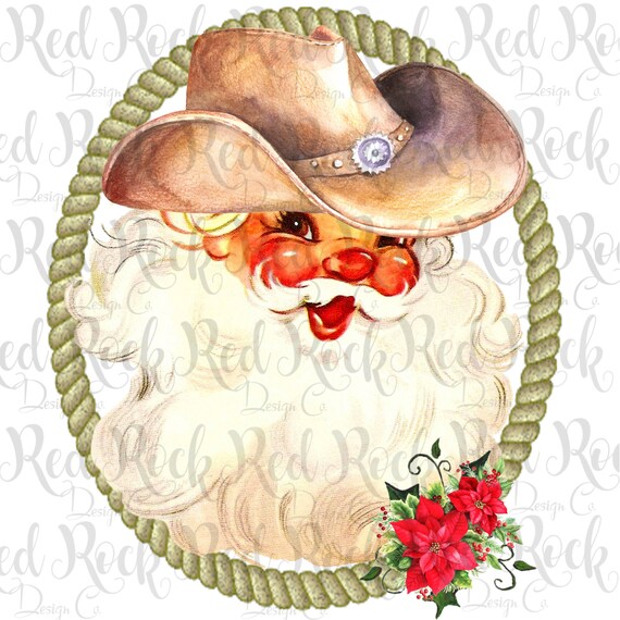 Cowboy Santa - Etsy