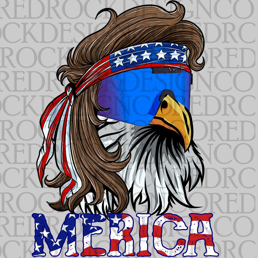 Merica Mullet Eagle PNG - Etsy