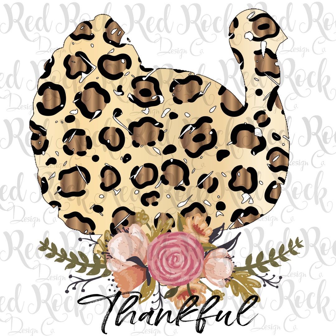 Be Thankful Leopard Turkey - Etsy