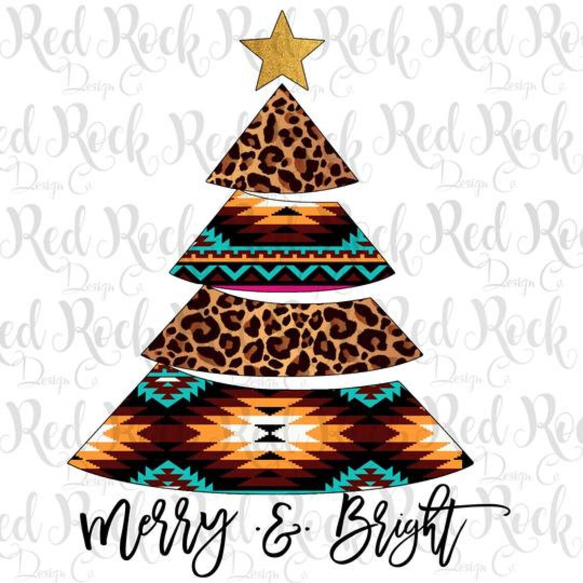 Merry & Bright Aztec Tree - Etsy