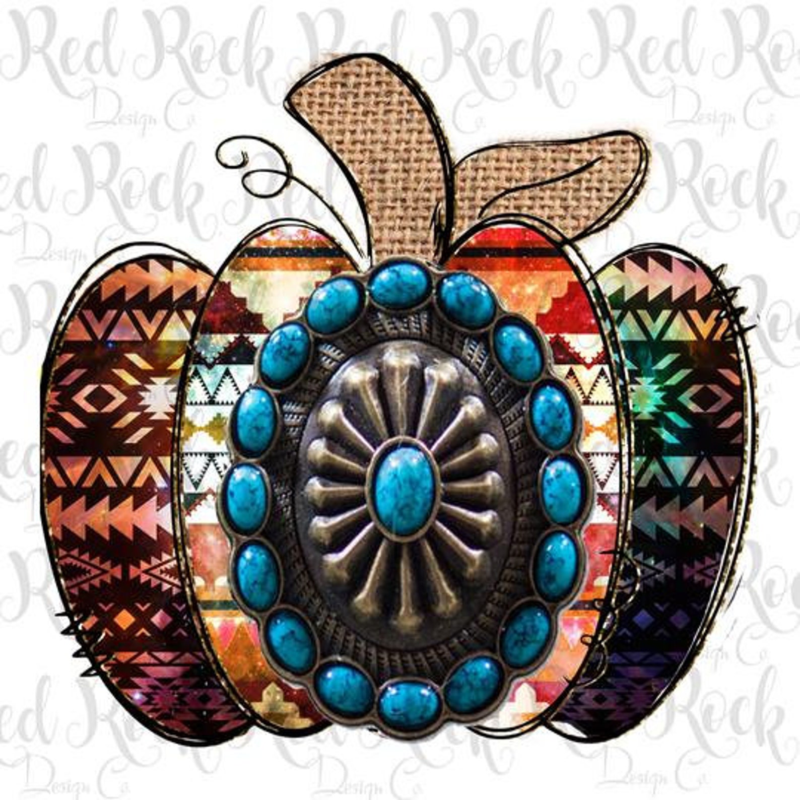 Concho Western Pumpkin | Etsy