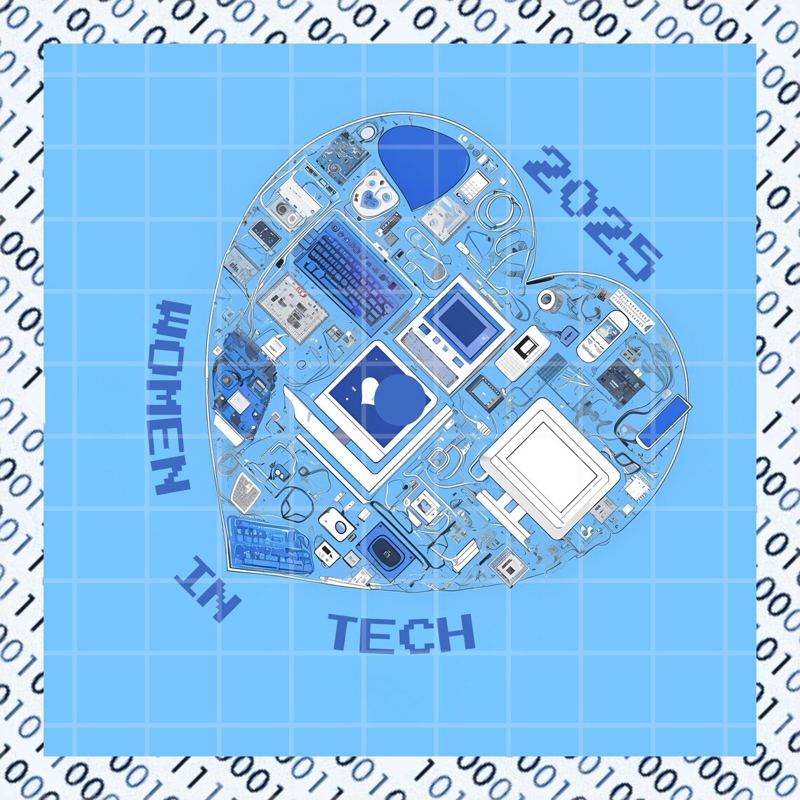2025 Women in Tech Graduation Cap Topper – Digital Download | STEM Grad ...