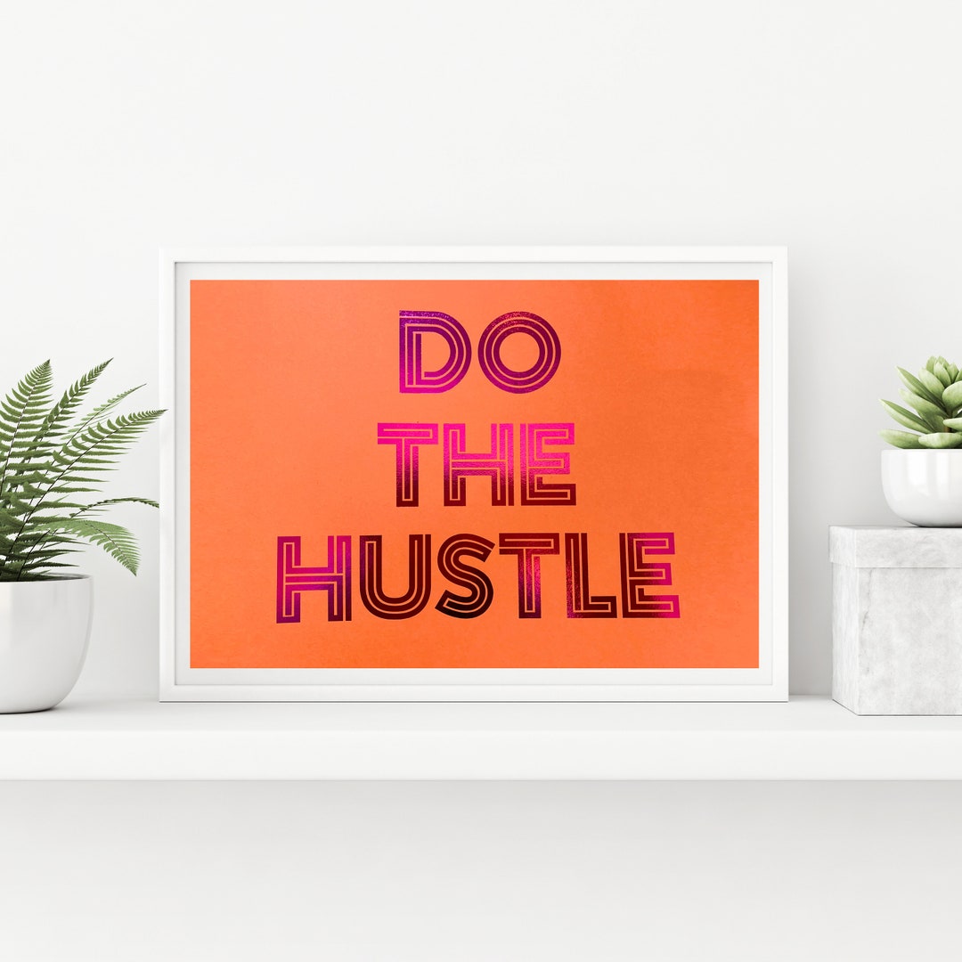 Do the Hustle Print, Gallery Wall, Disco Print, Retro Print, 70's, Wall ...